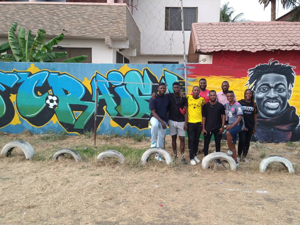 Atsu honoured with mural in Tema - Lifestylegh